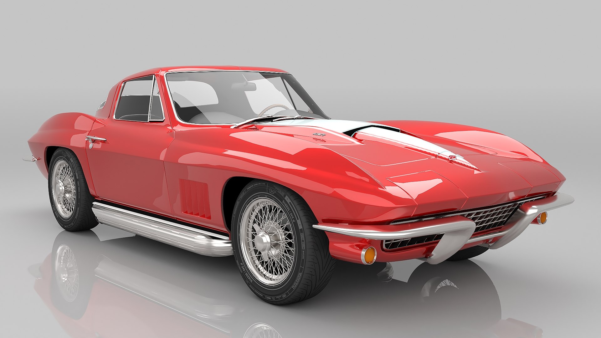 3D 1967 Chevrolet Corvette Sting Ray 427 - TurboSquid 2402702