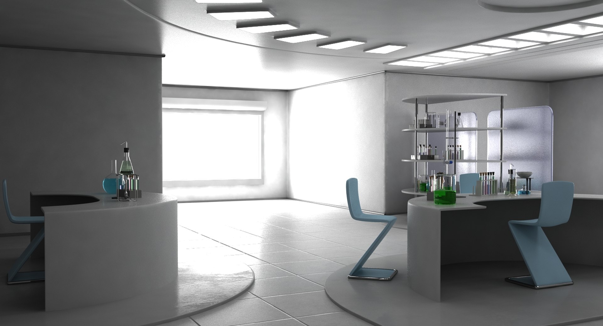 Modern laboratory 3D - TurboSquid 1250980