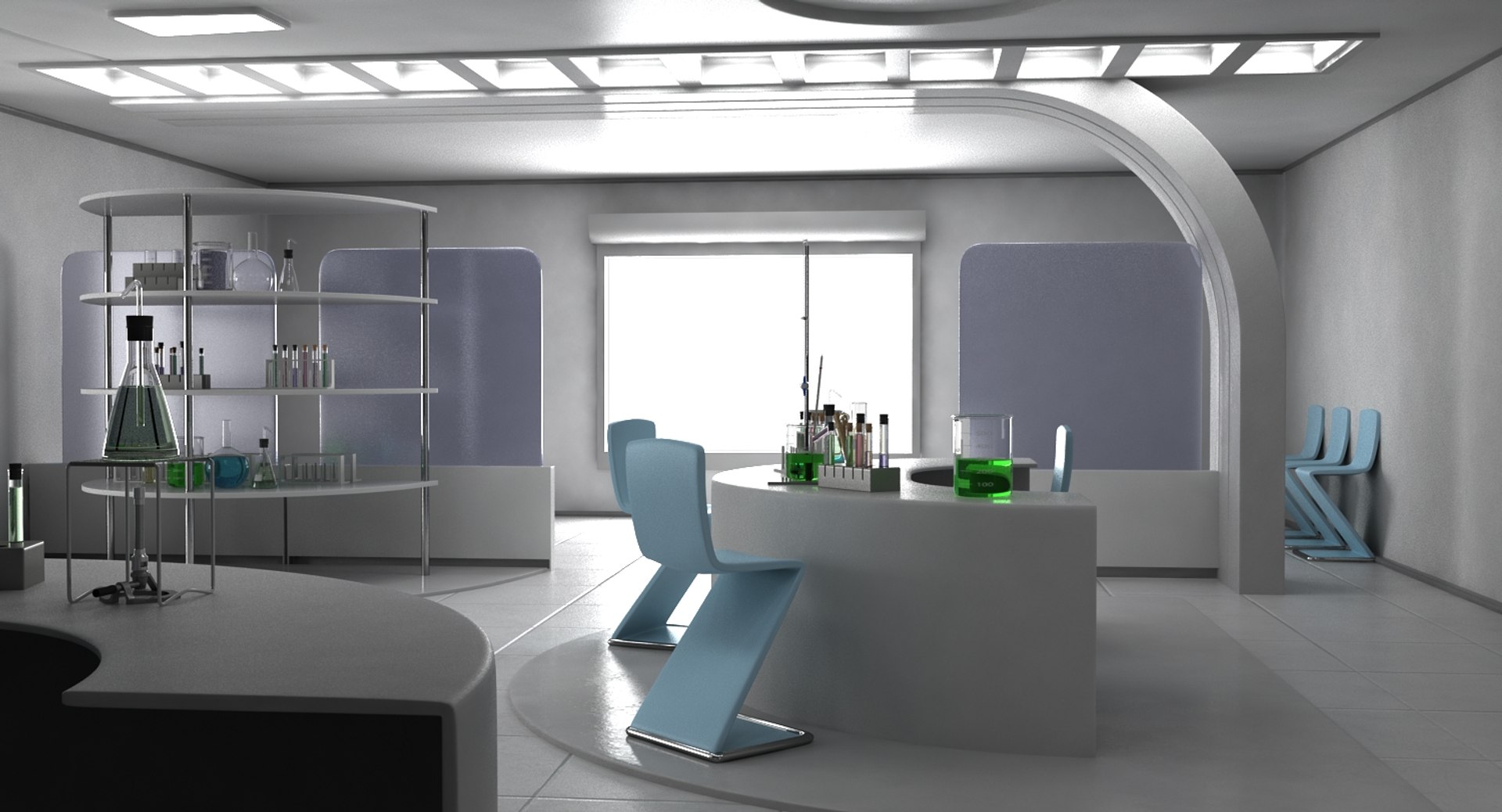 Modern laboratory 3D - TurboSquid 1250980