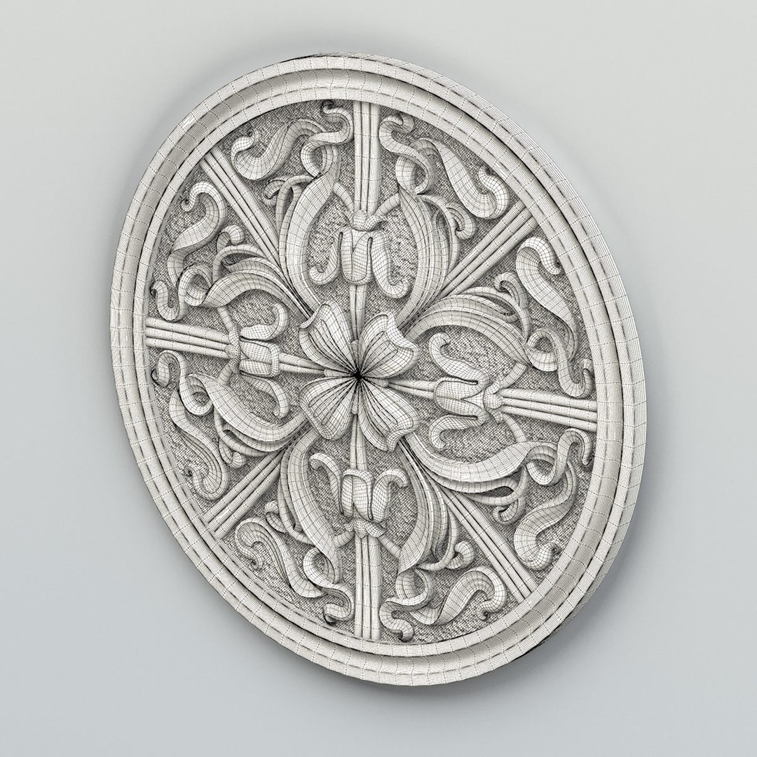 3D Cnc Rosette - TurboSquid 1705758