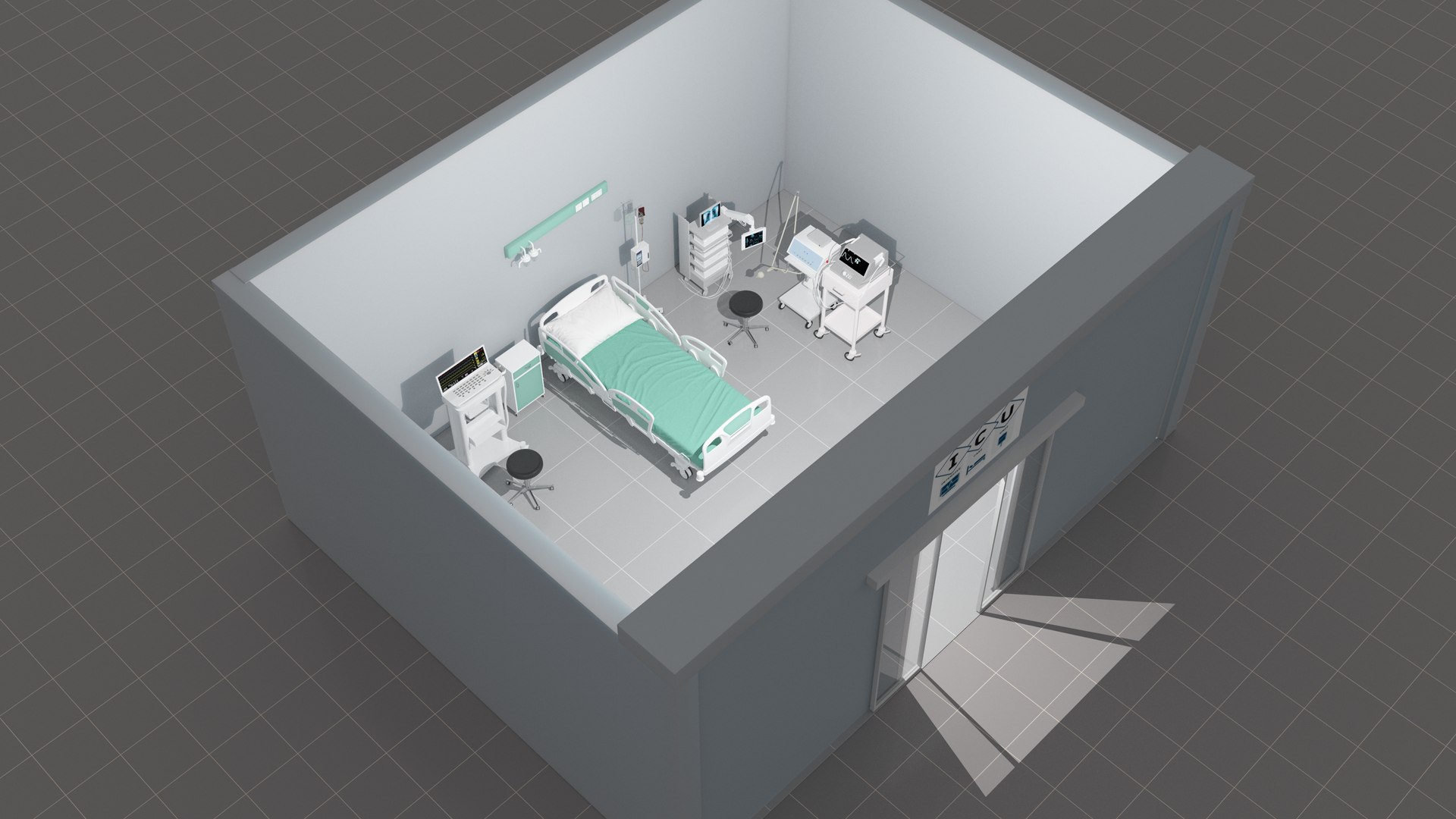 3D Intensive Care Unit 4 - TurboSquid 2057803