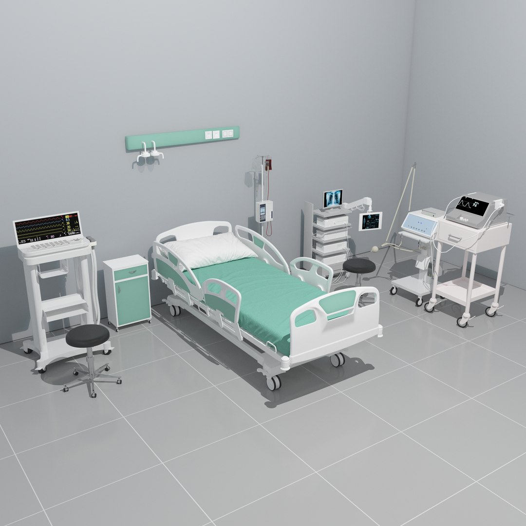 3D Intensive Care Unit 4 - TurboSquid 2057803