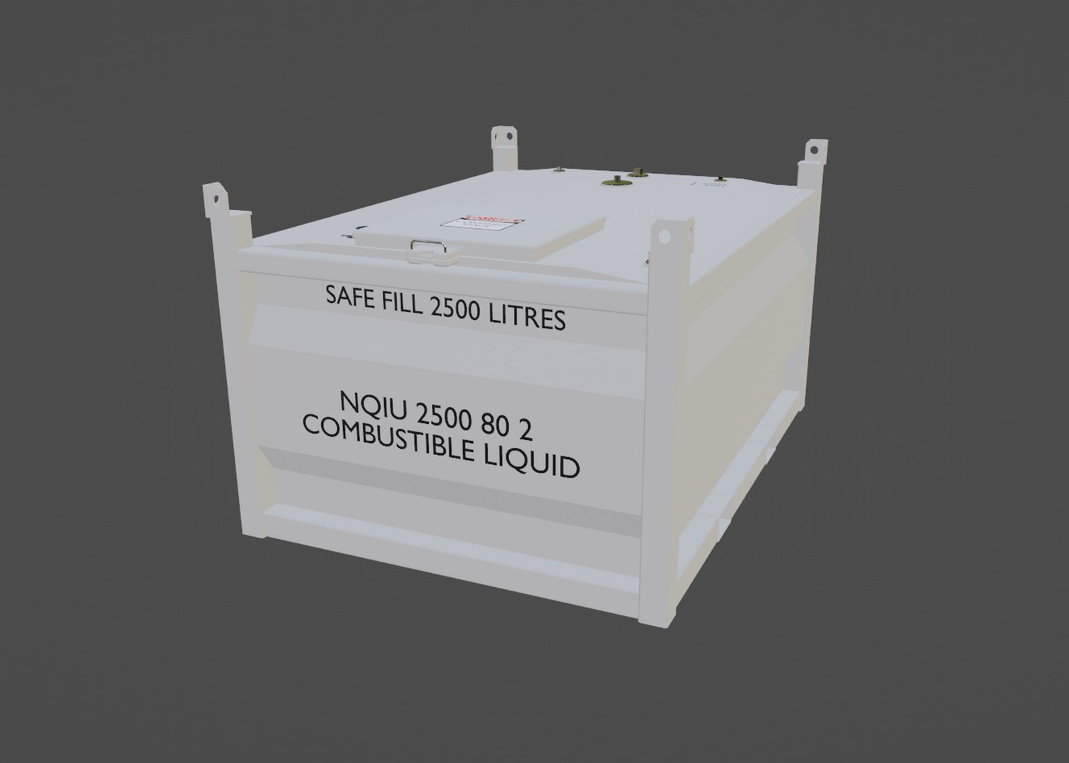 Fuel Tank 2500L 3D model - TurboSquid 2032501