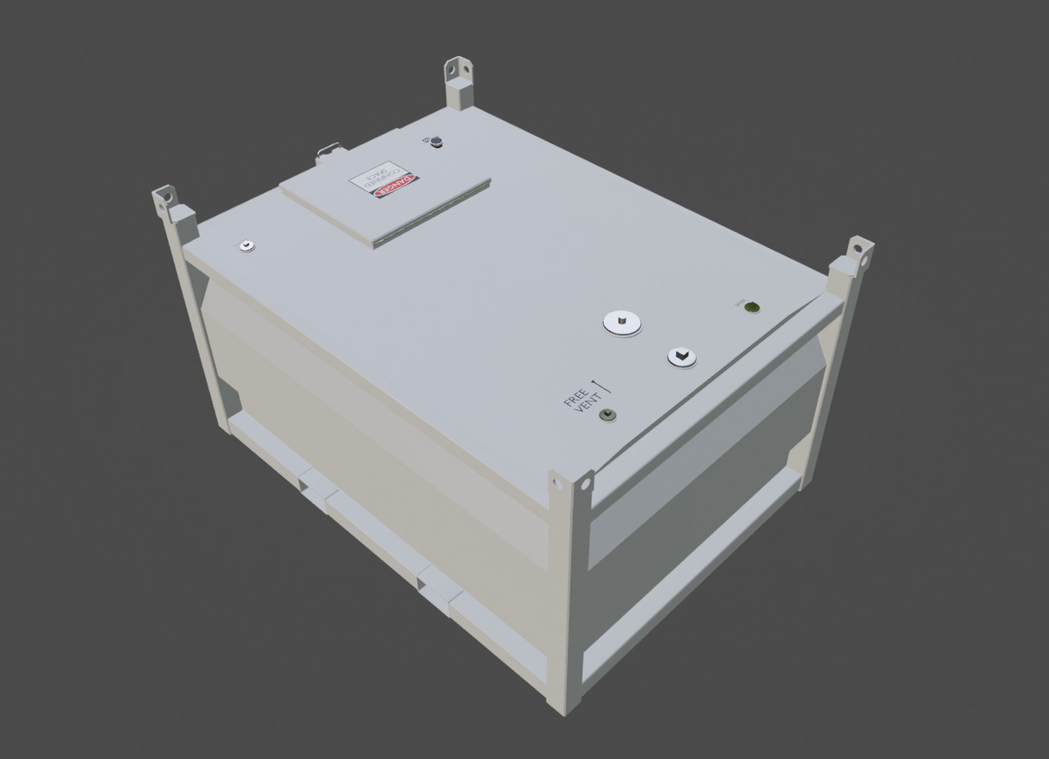Fuel Tank 2500L 3D model - TurboSquid 2032501