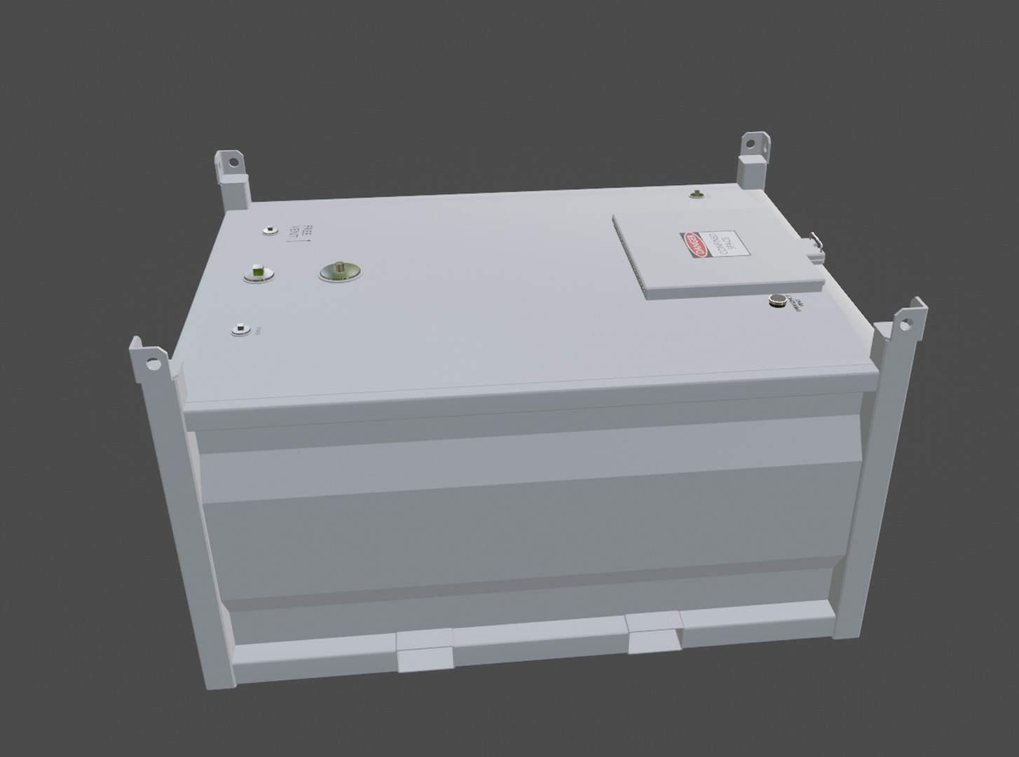Fuel Tank 2500L 3D model - TurboSquid 2032501