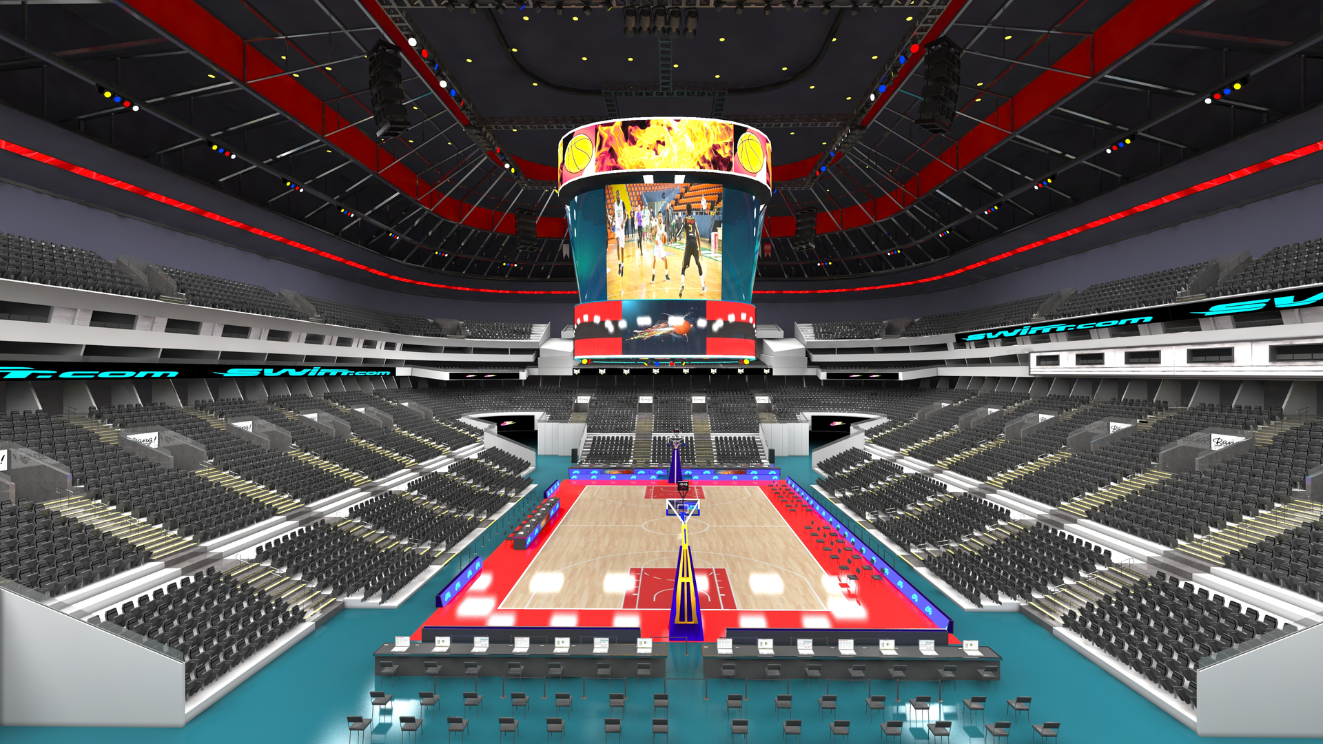 Basketball Arena 3D model - TurboSquid 1734210
