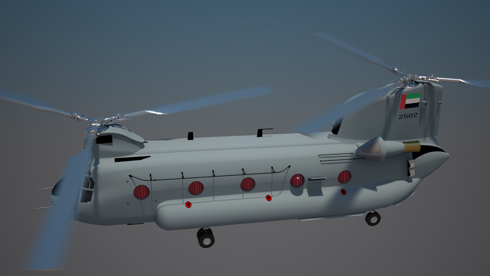 3D Uae Air Force Chinook - TurboSquid 1450542