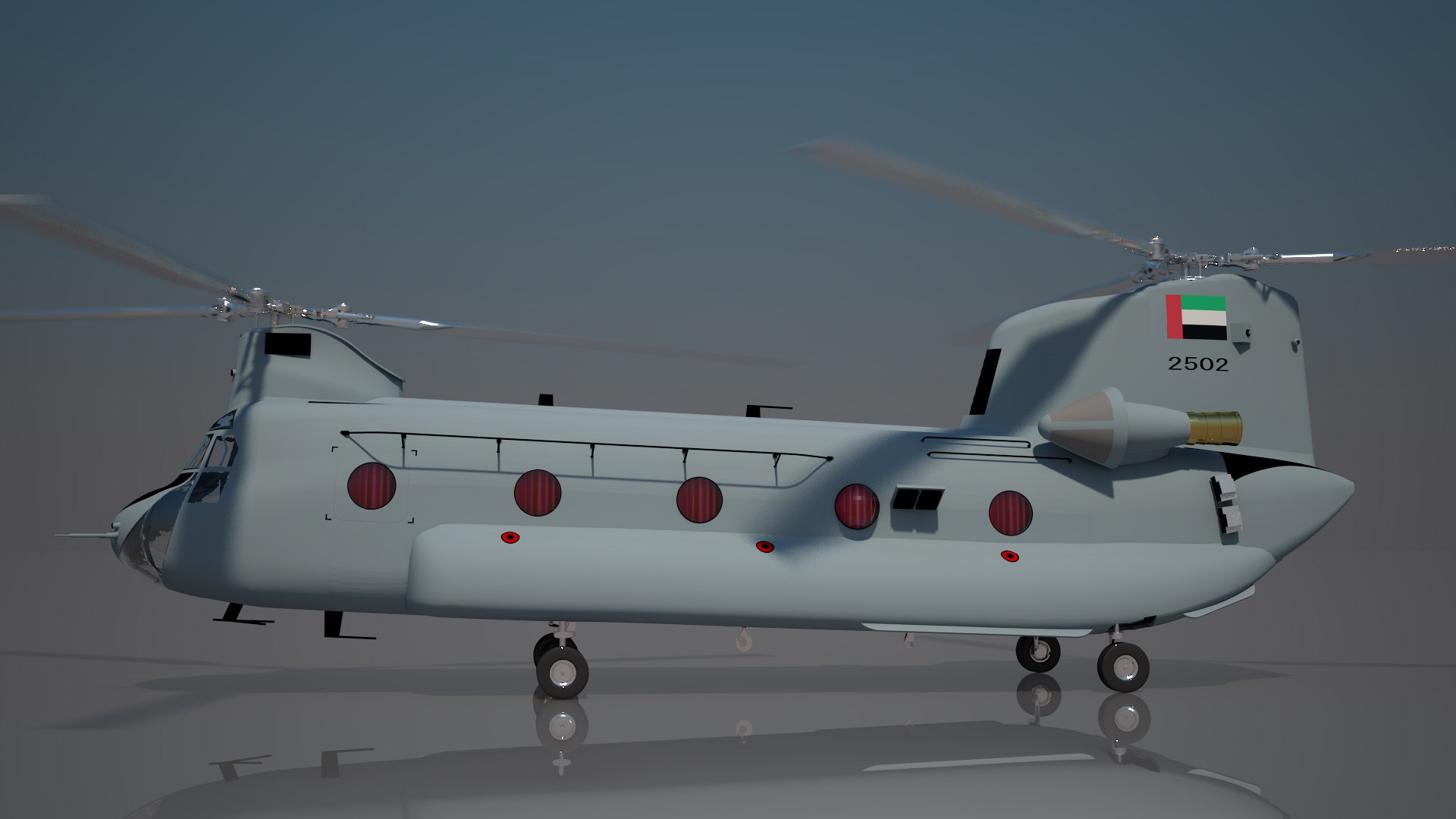 3D Uae Air Force Chinook - TurboSquid 1450542