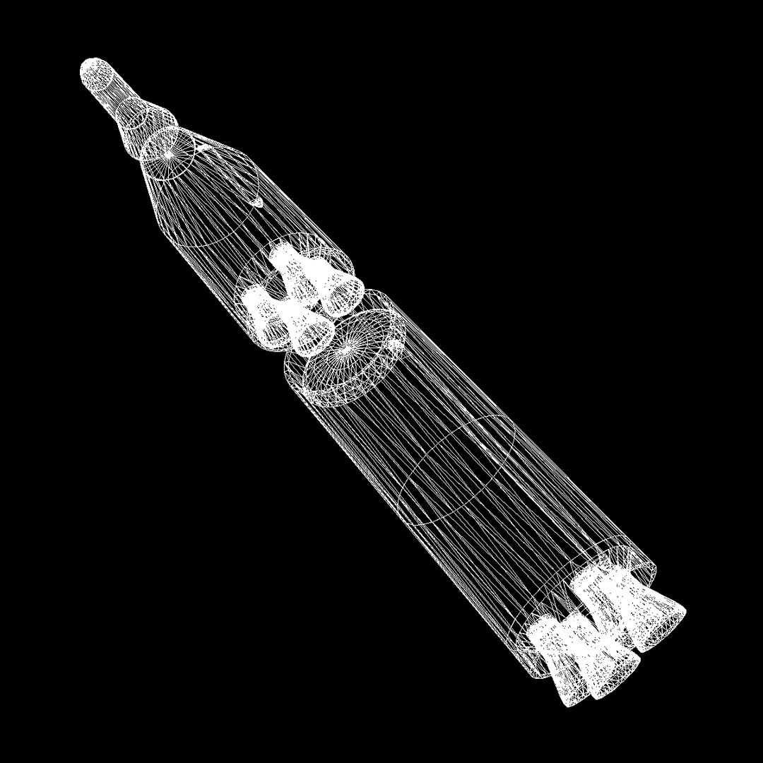 ugm-27 navy missile polaris 3d model