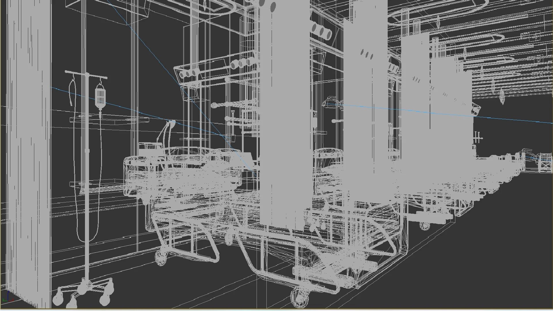ICU Nurse Station - Hospital Room 3D Model 3D Model - TurboSquid 2223596