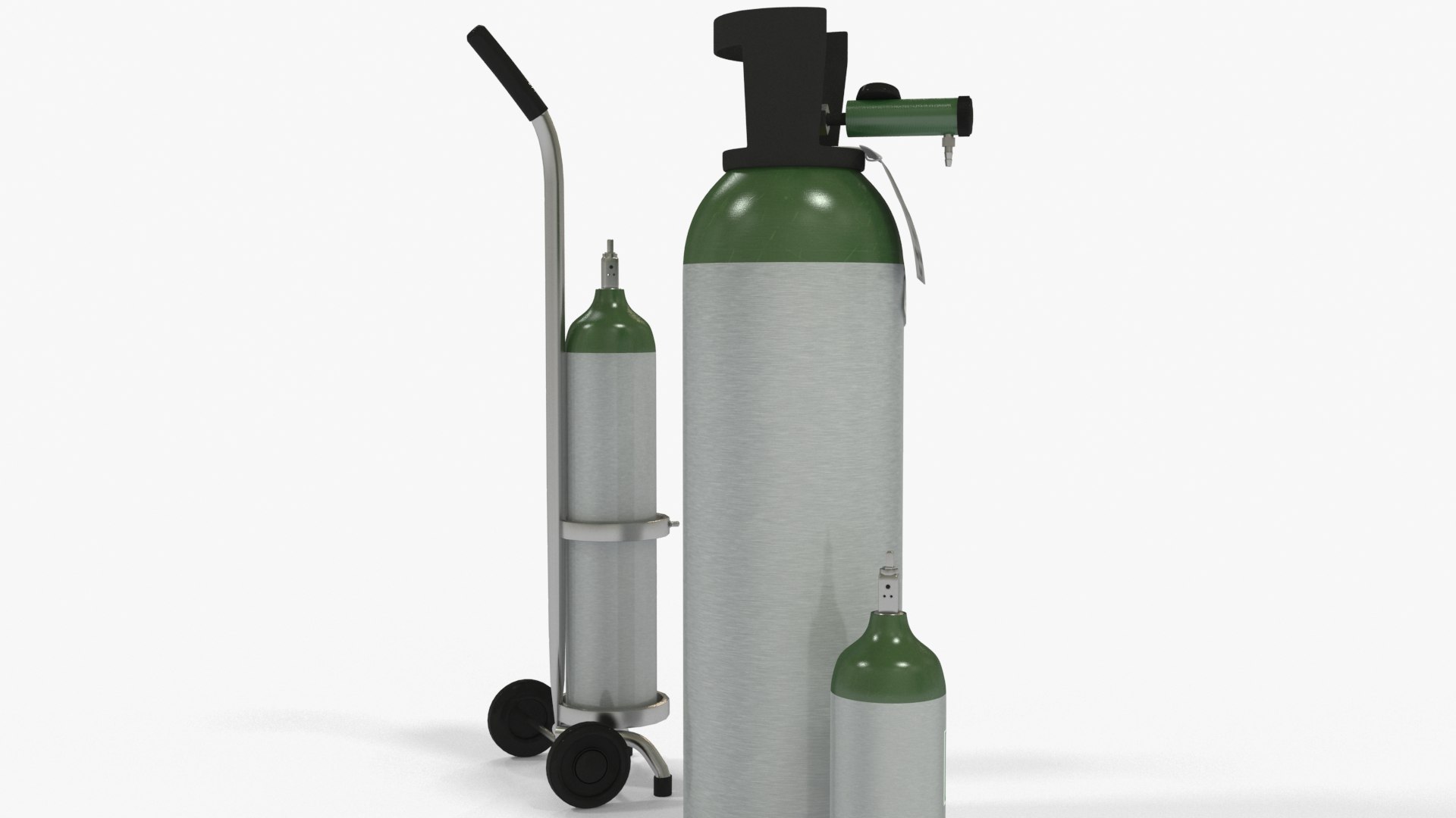 Medical Oxygen Tanks 3D - TurboSquid 1447598