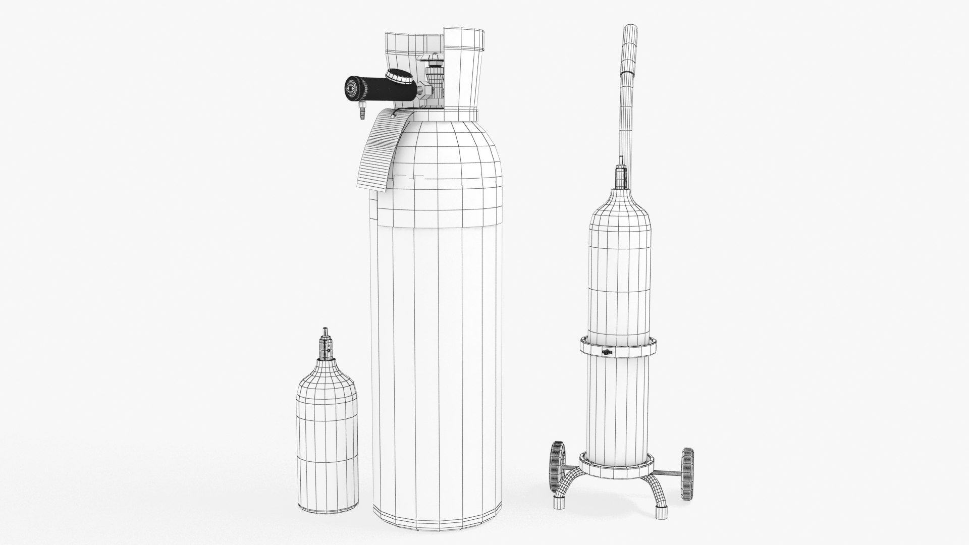 Medical Oxygen Tanks 3D - TurboSquid 1447598