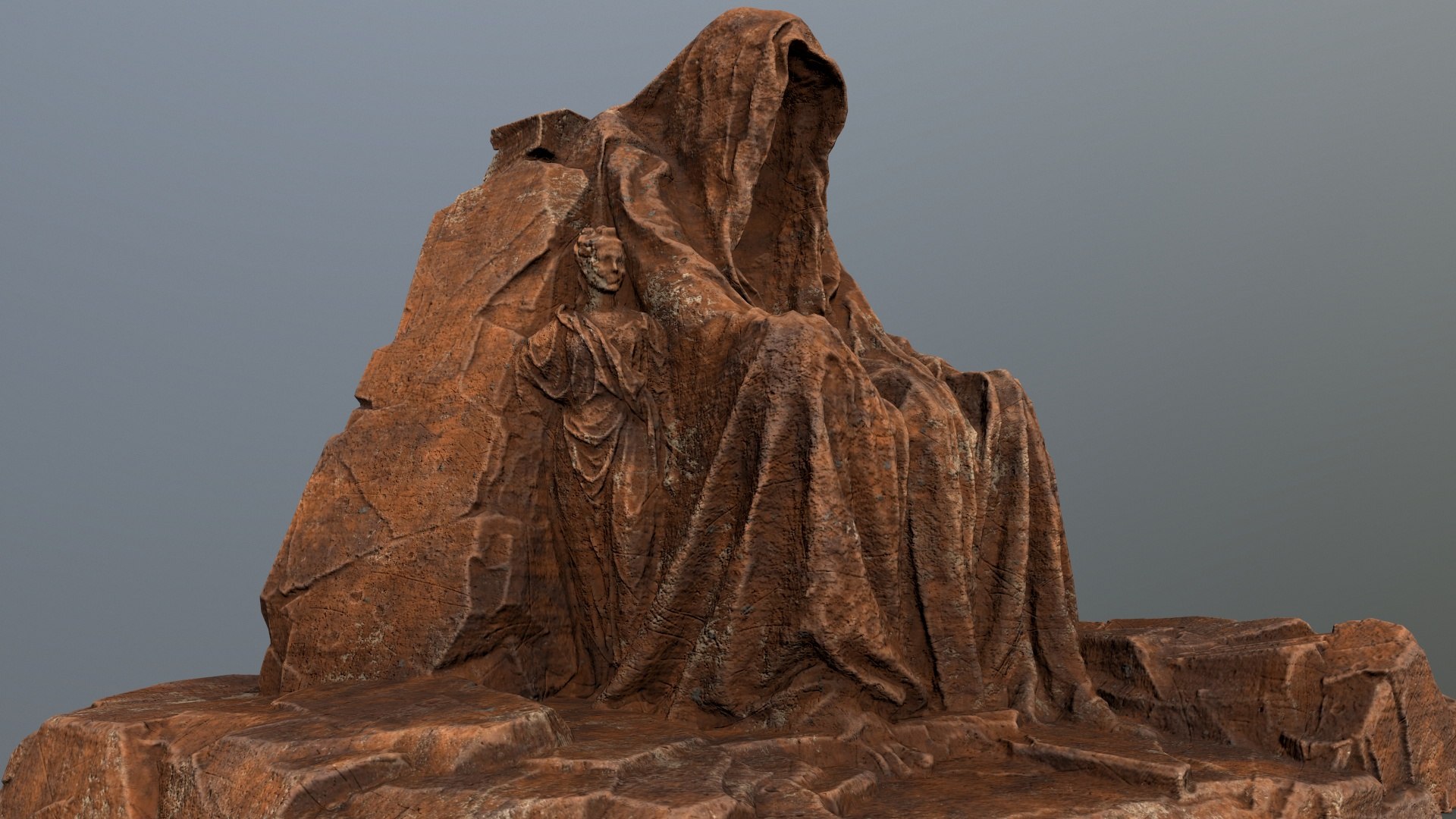 Statue gate 02 3D - TurboSquid 1790090