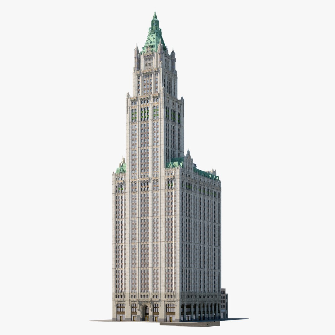 Realistic Woolworth Building Model - TurboSquid 1242300