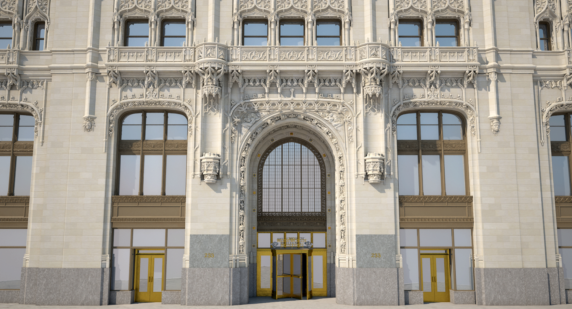Realistic Woolworth Building Model - TurboSquid 1242300