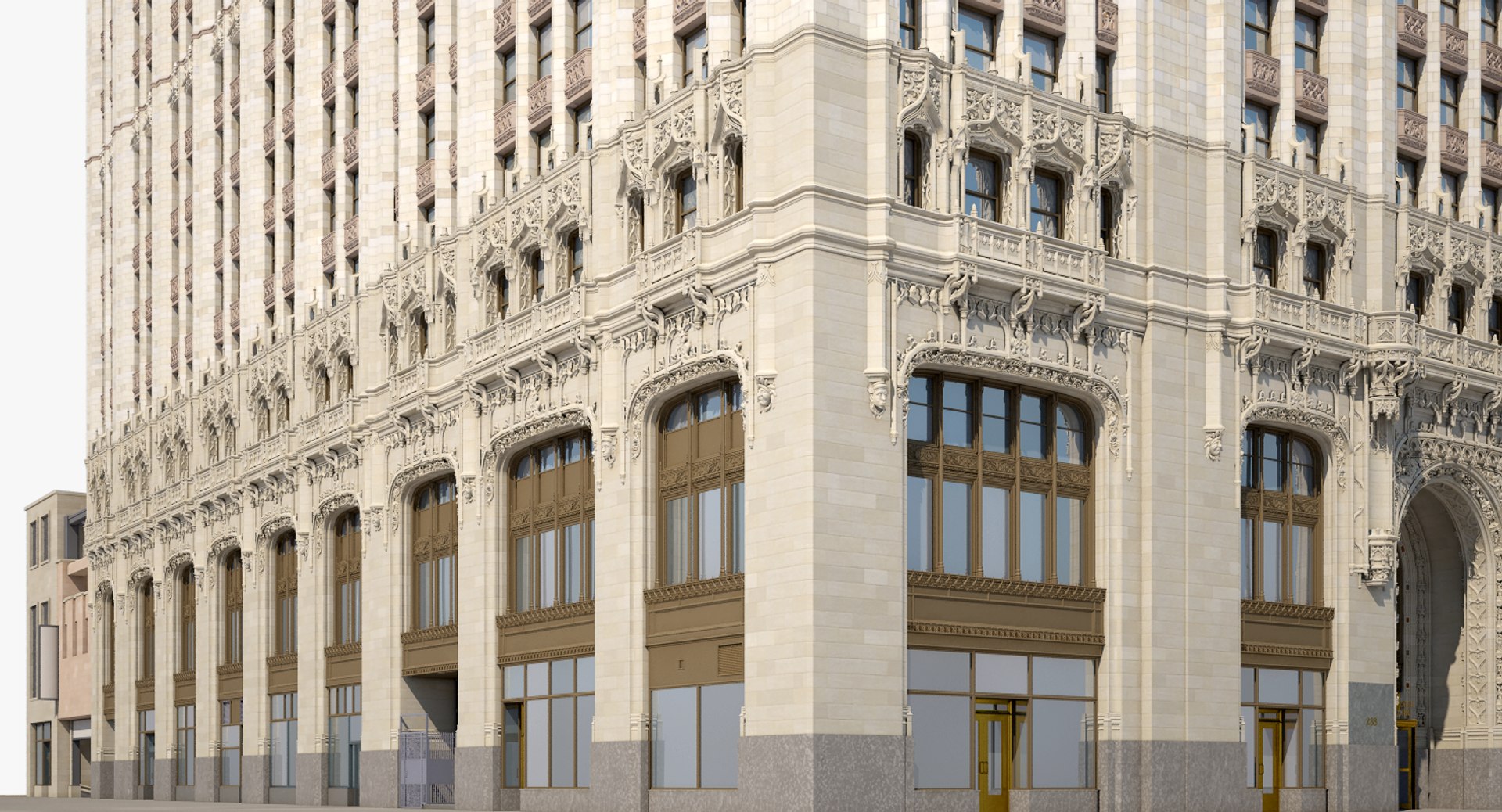 Realistic Woolworth Building Model - TurboSquid 1242300