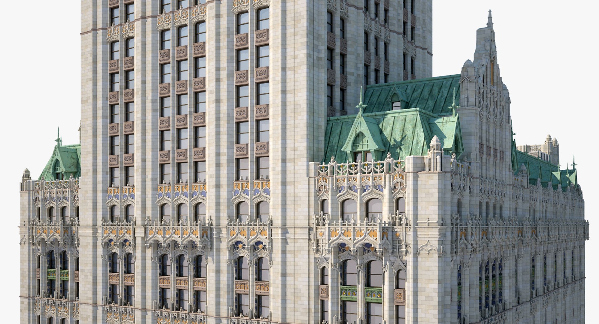 Realistic Woolworth Building Model - TurboSquid 1242300