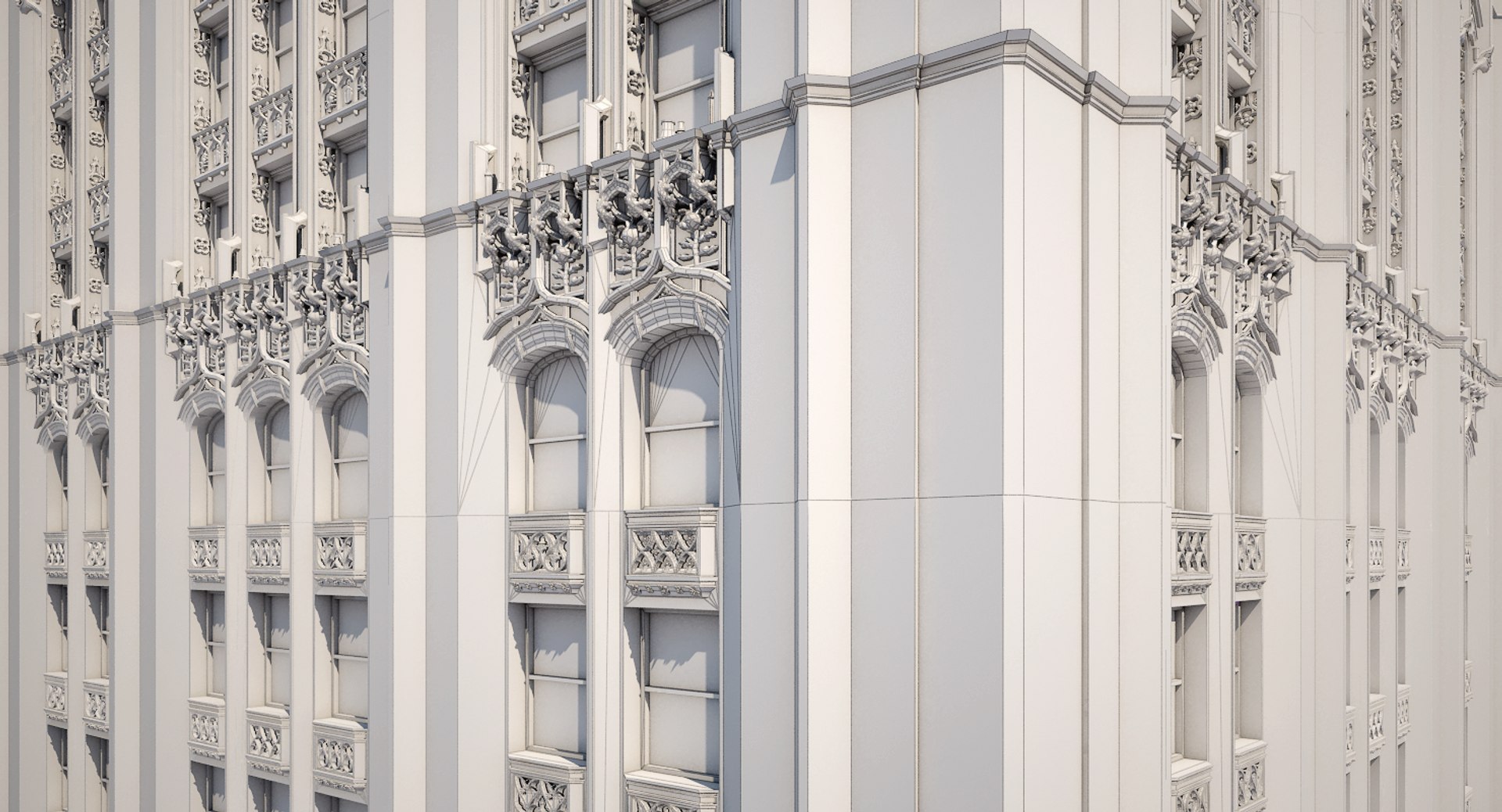 Realistic Woolworth Building Model - TurboSquid 1242300