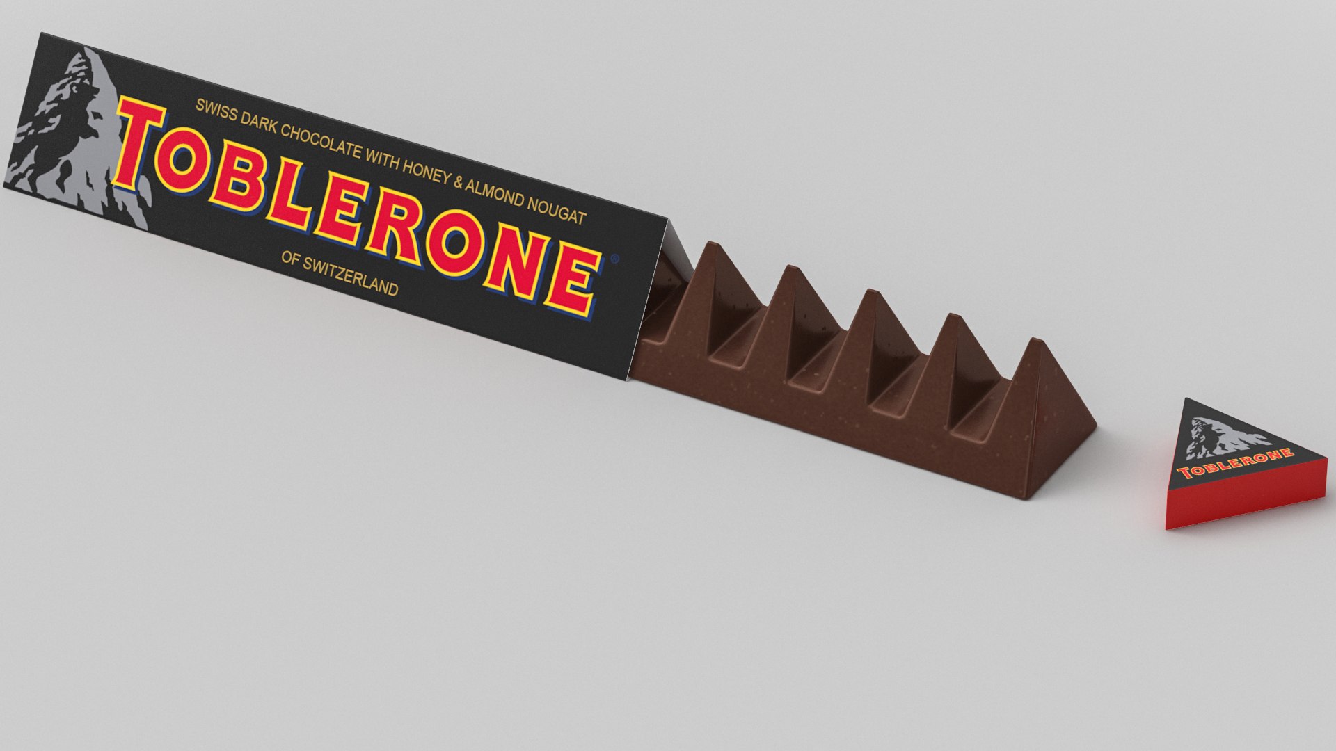 3D Model Chocolate Toblerone - TurboSquid 1671792
