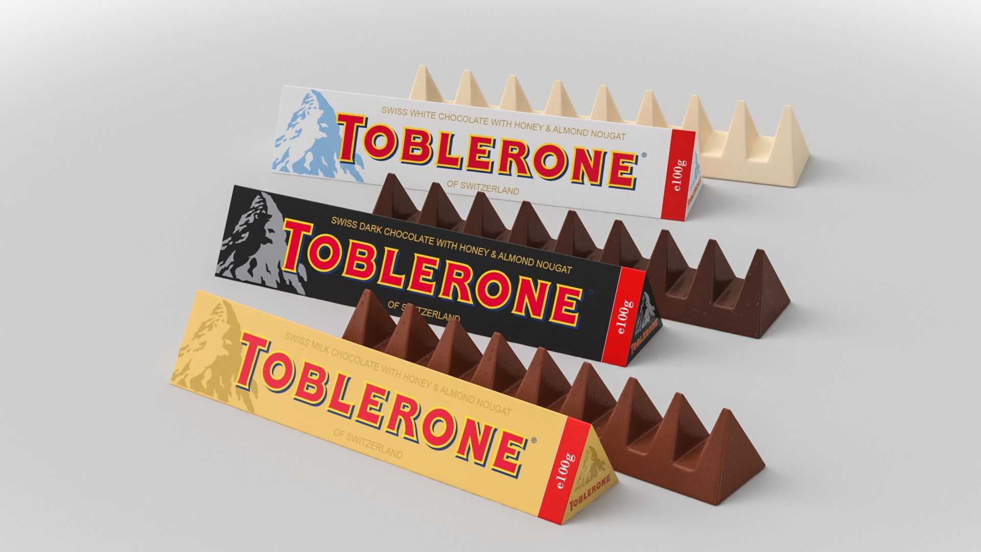 3D Model Chocolate Toblerone - TurboSquid 1671792