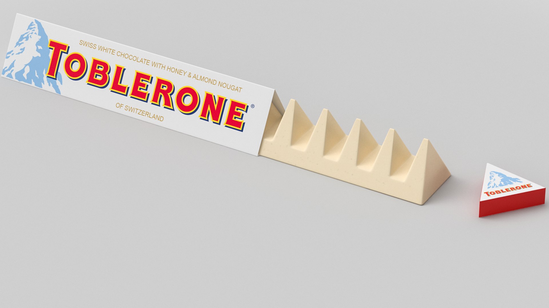 3D Model Chocolate Toblerone - TurboSquid 1671792