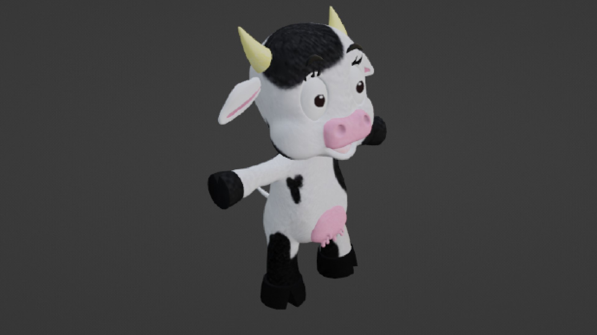 3D Cow Model - TurboSquid 2046291