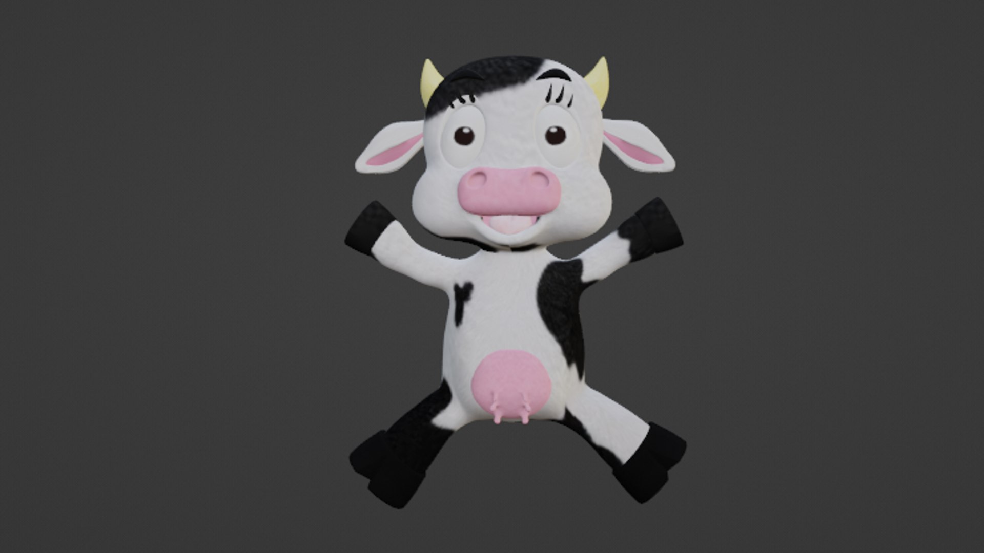 3D Cow Model - TurboSquid 2046291