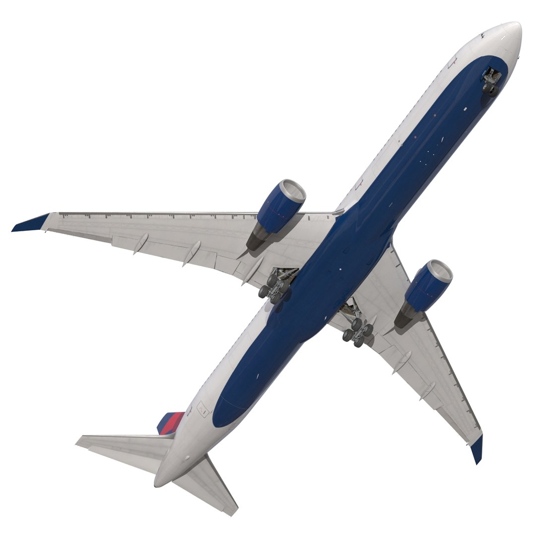 3d model boeing 767 400er delta