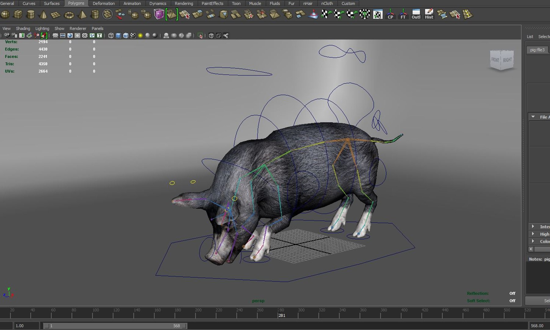 Pig rigged animation 3D model - TurboSquid 1212905