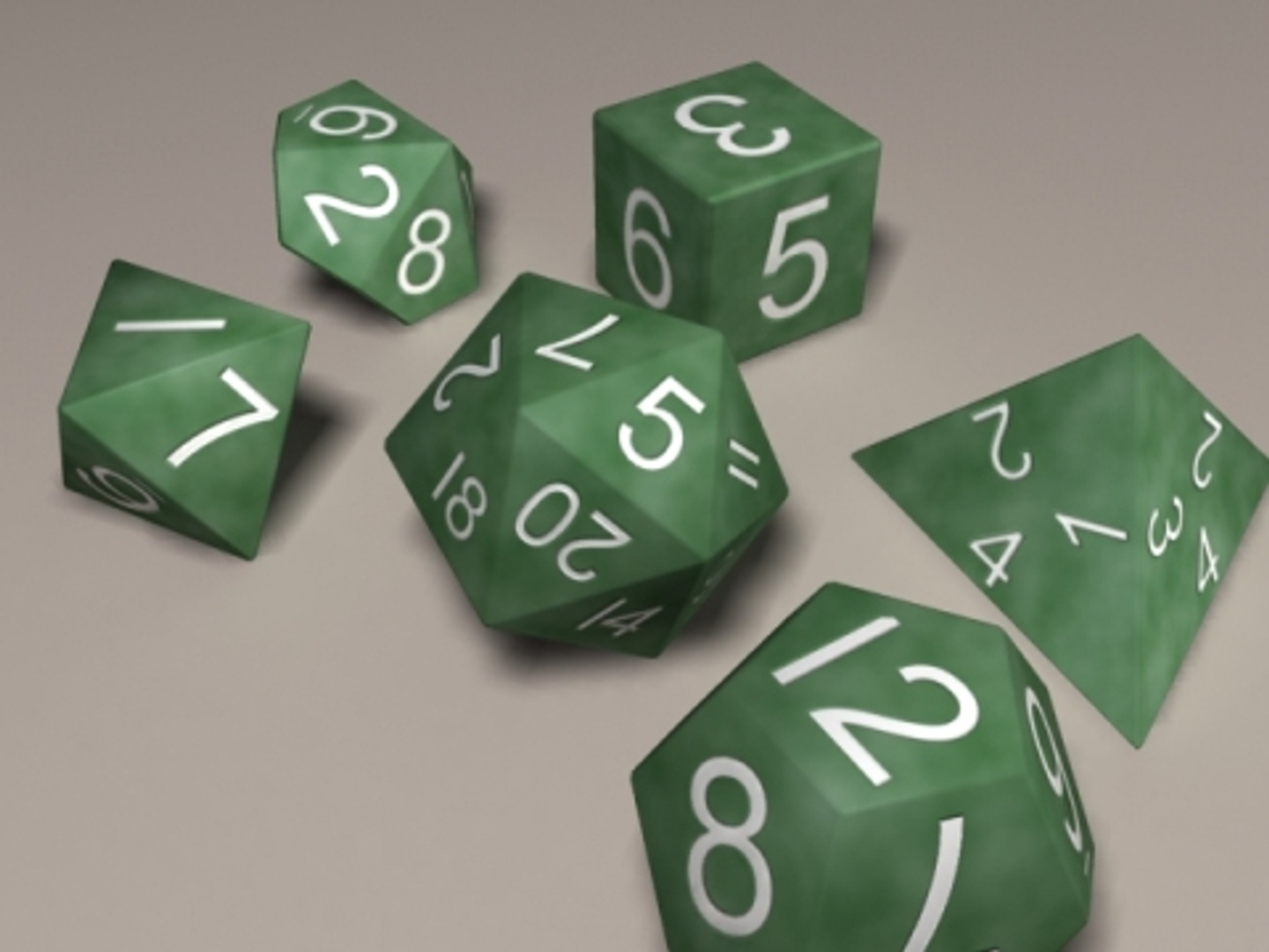 3d roleplaying dice role model
