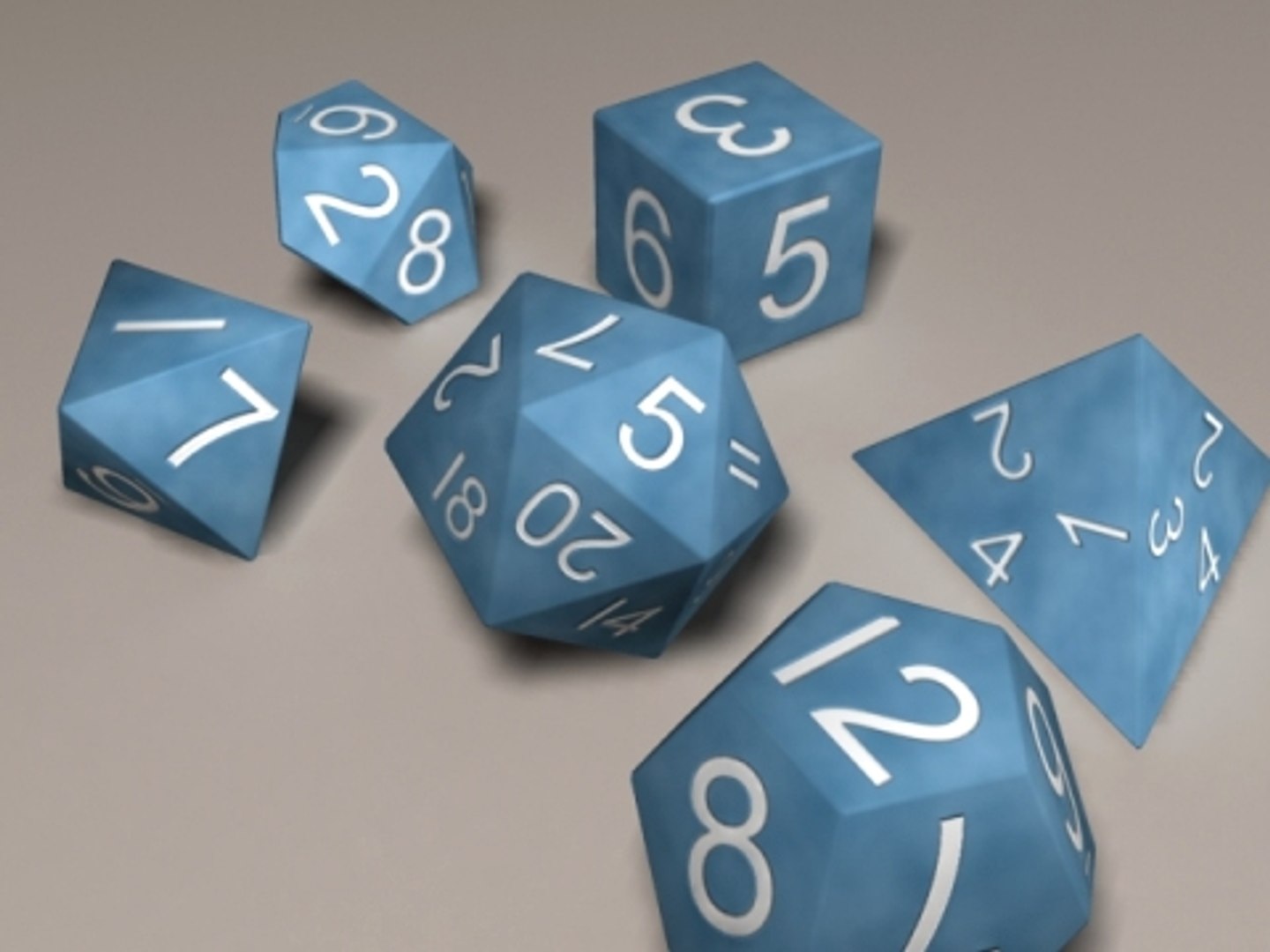 3d roleplaying dice role model
