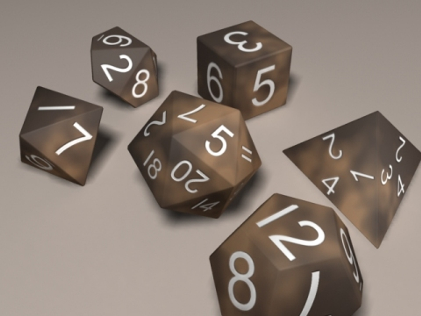 3d roleplaying dice role model