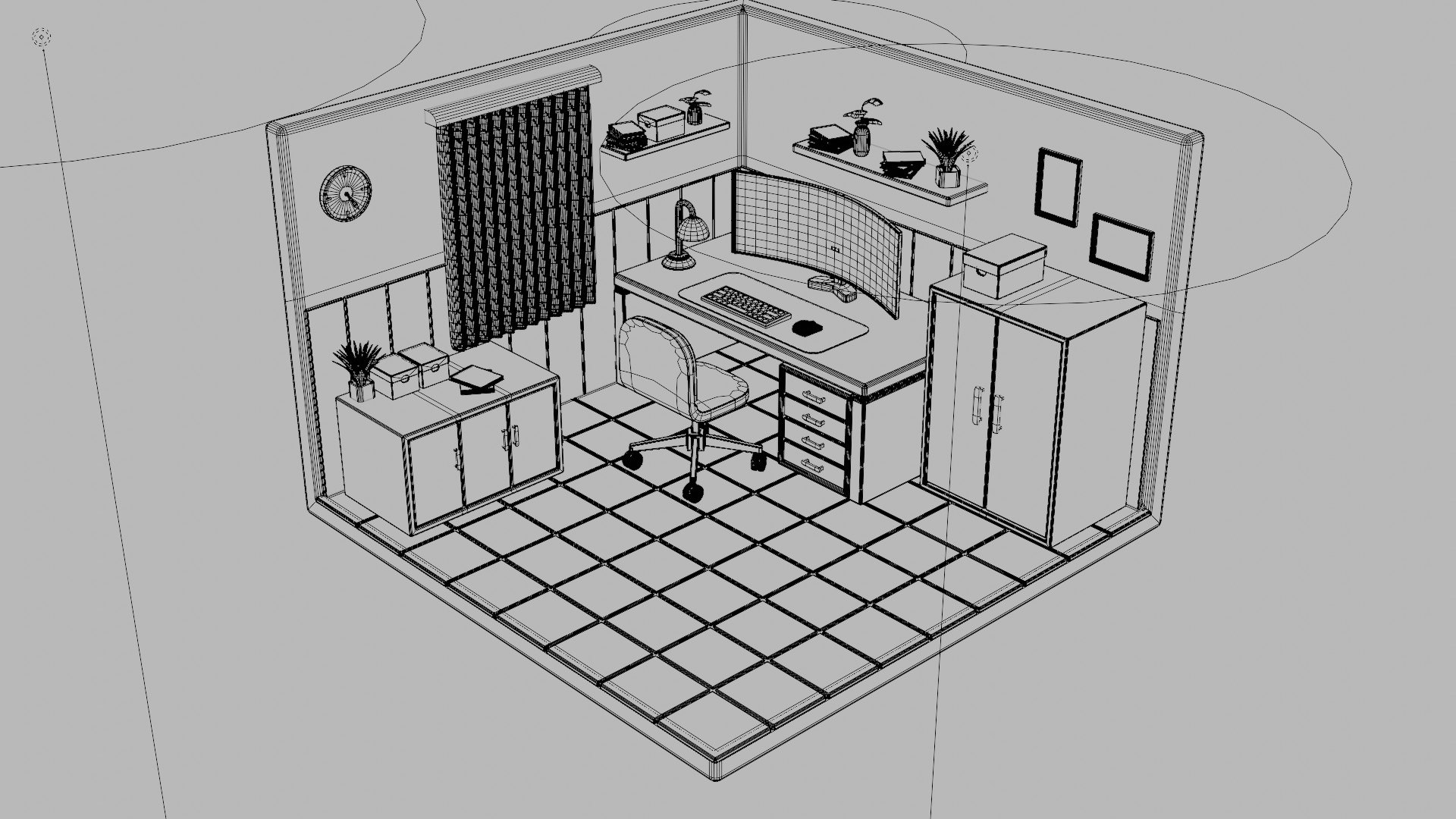 3D Isometric Room Collection Model - TurboSquid 2209726