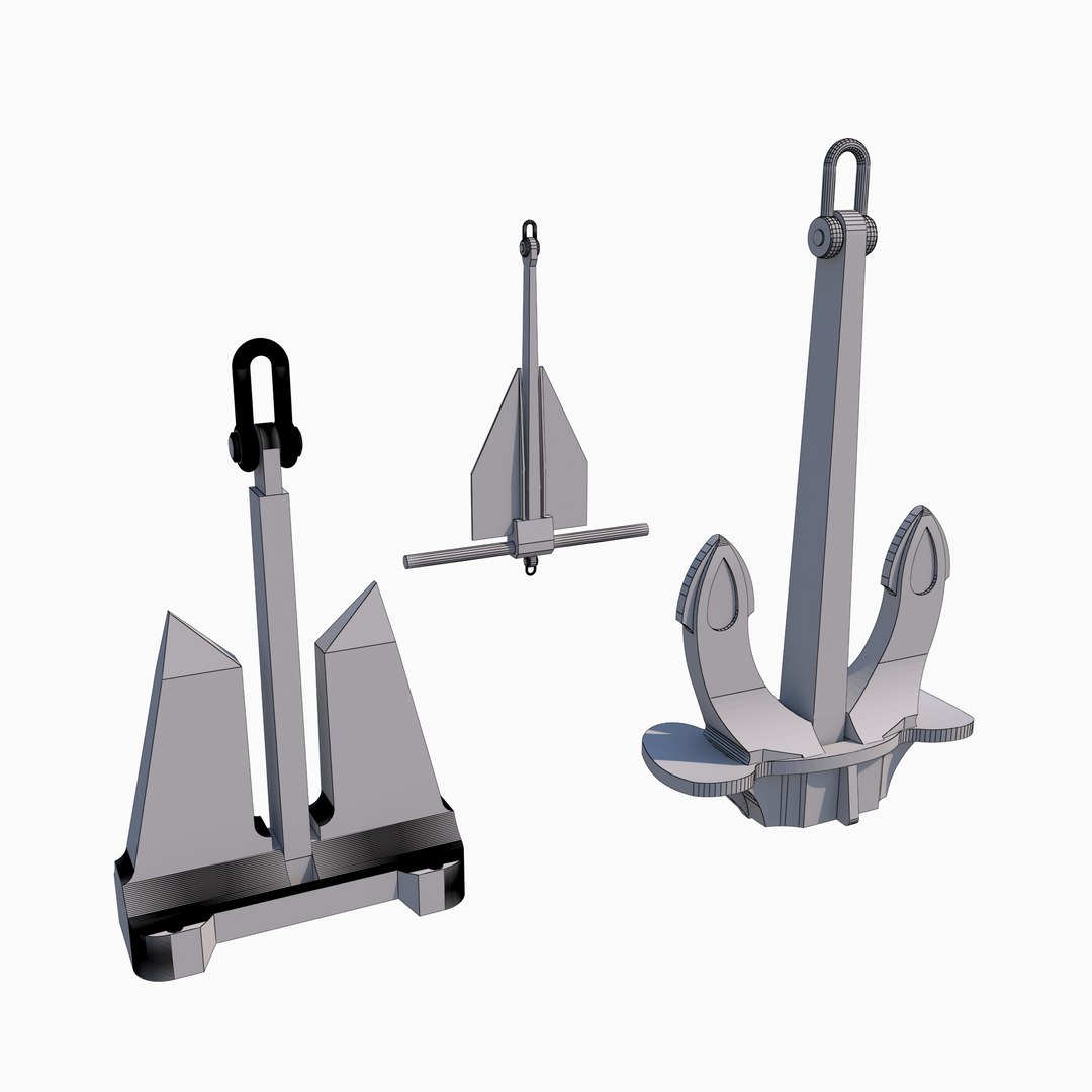 Anchors 3 In 1 Model - TurboSquid 1950602