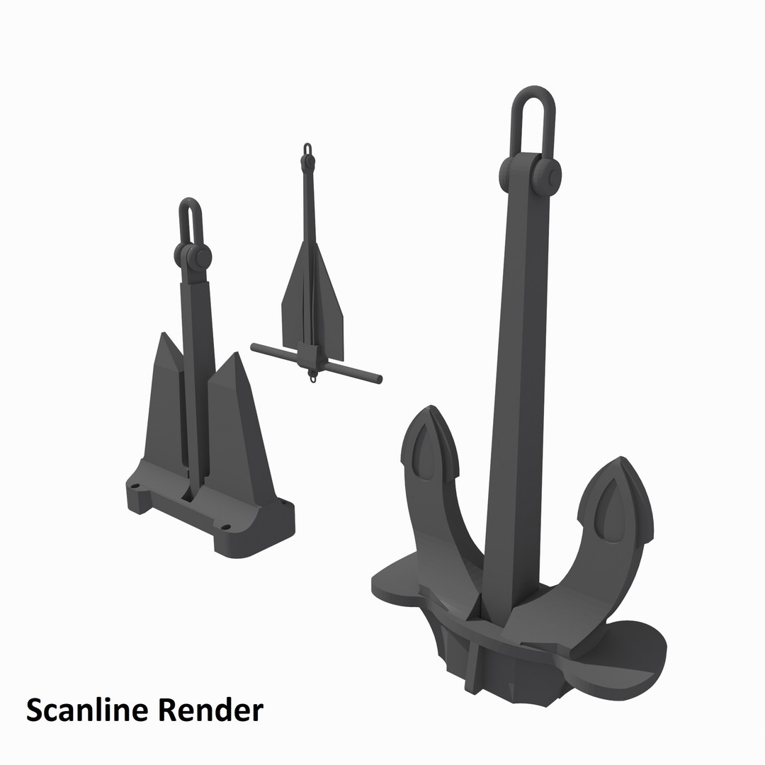 Anchors 3 In 1 Model - TurboSquid 1950602