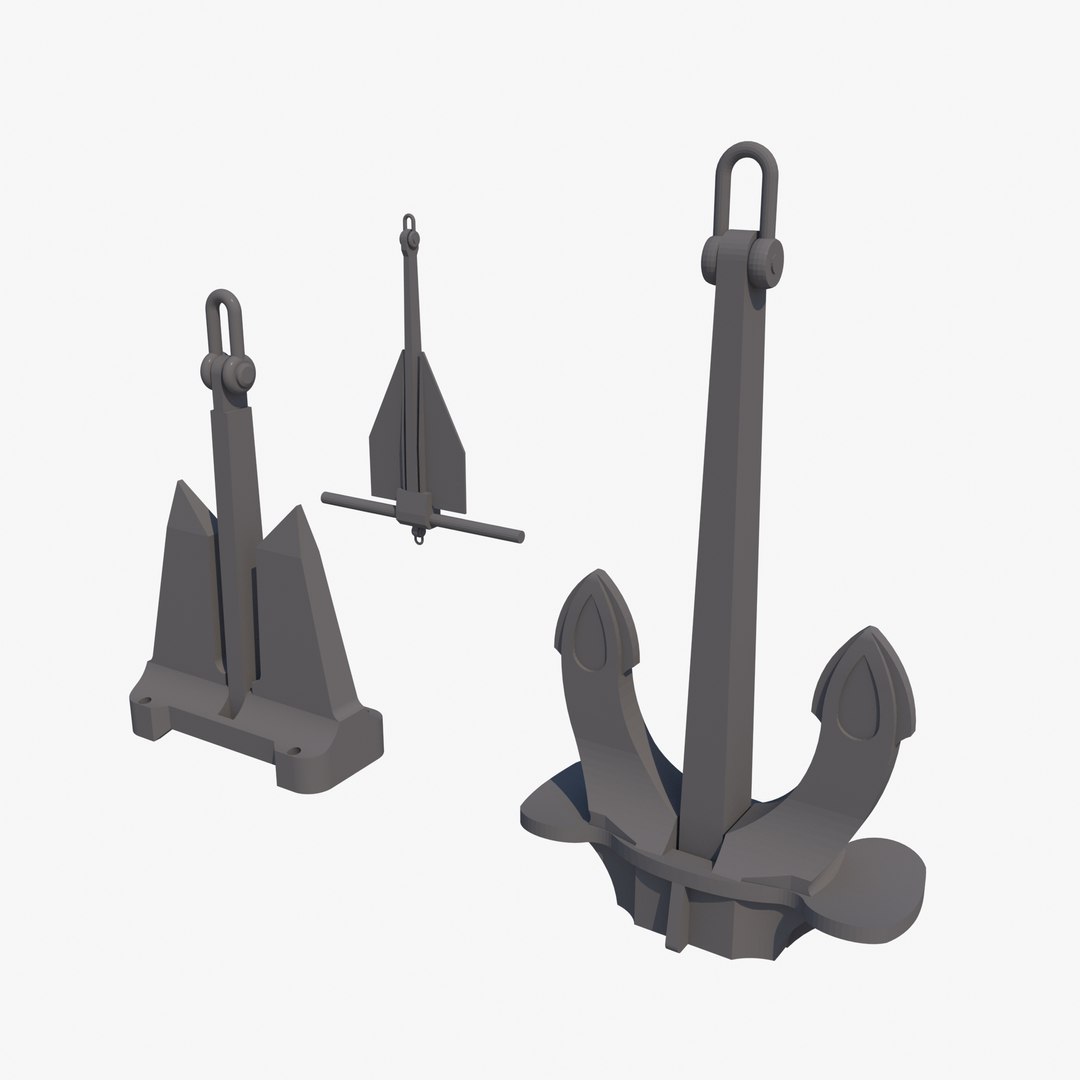 Anchors 3 In 1 Model - TurboSquid 1950602