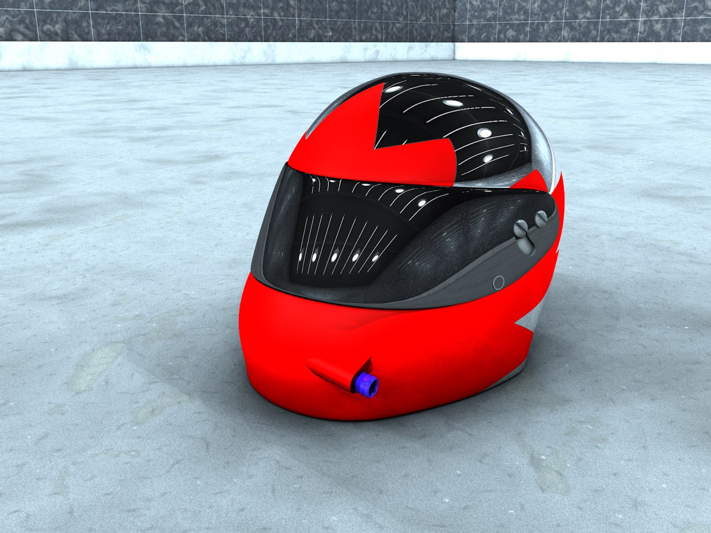 Racing Helmet 3d Model