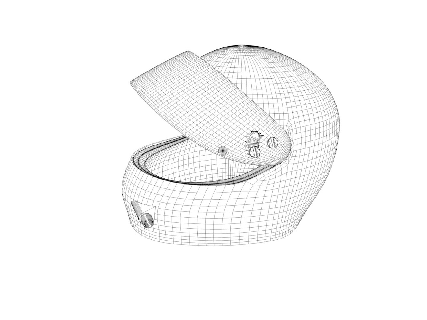 Racing Helmet 3d Model