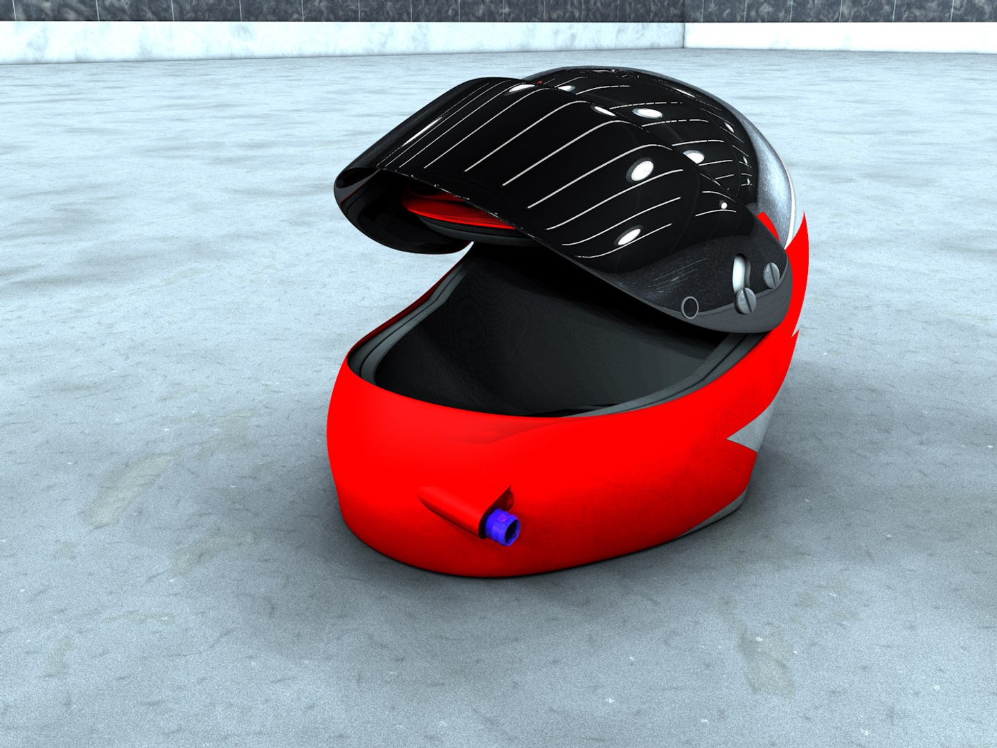 Racing Helmet 3d Model