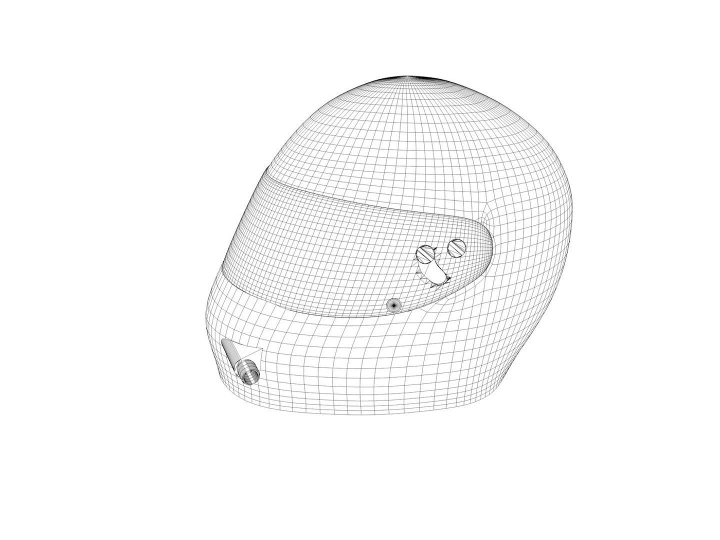 Racing Helmet 3d Model