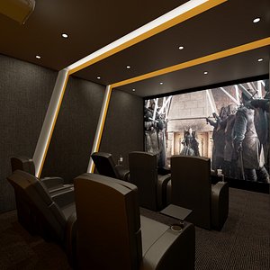 3D model movie theater - TurboSquid 1226876