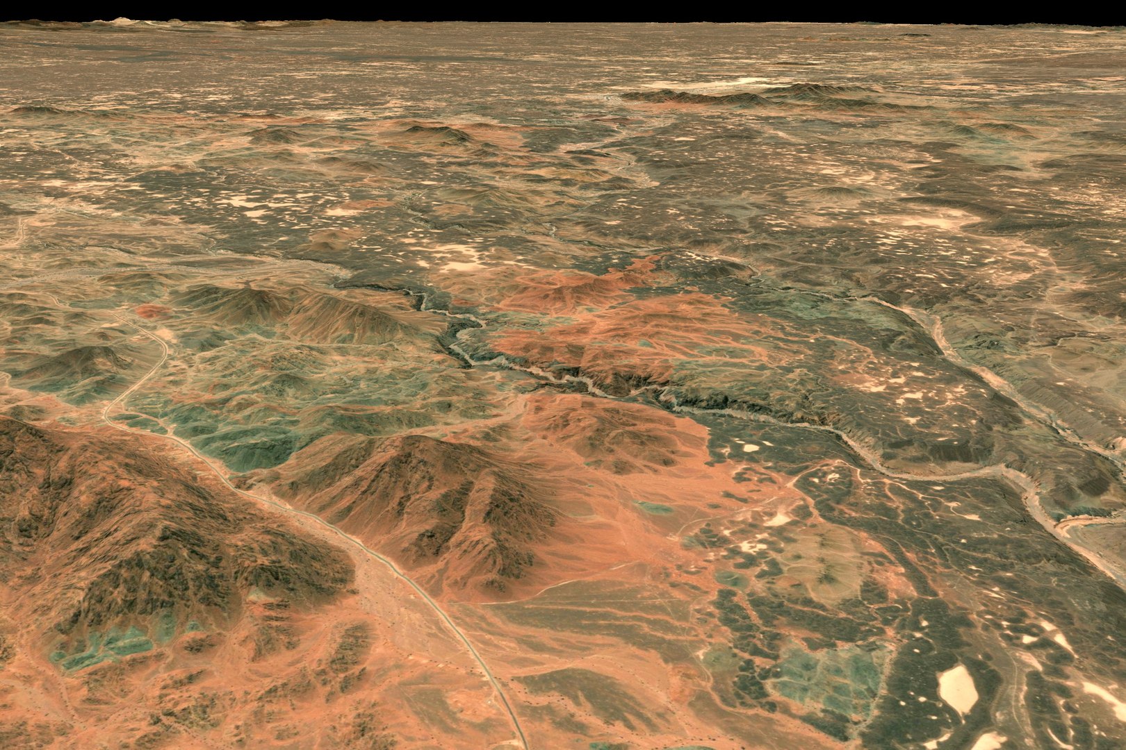 3D NEOM city n25 e39 topography Saudi Arabia model - TurboSquid 1791462