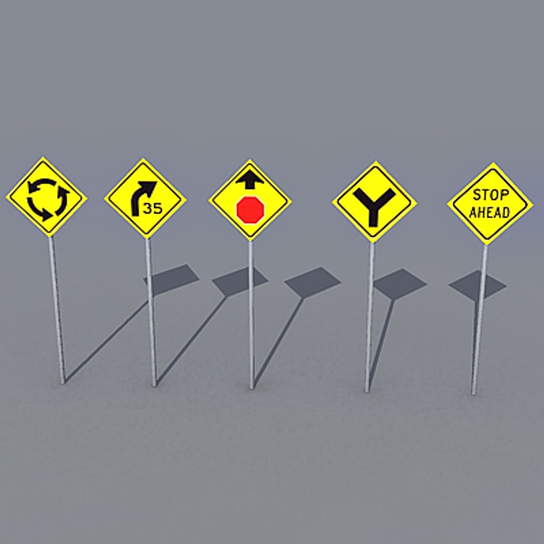 3ds max traffic sign pack