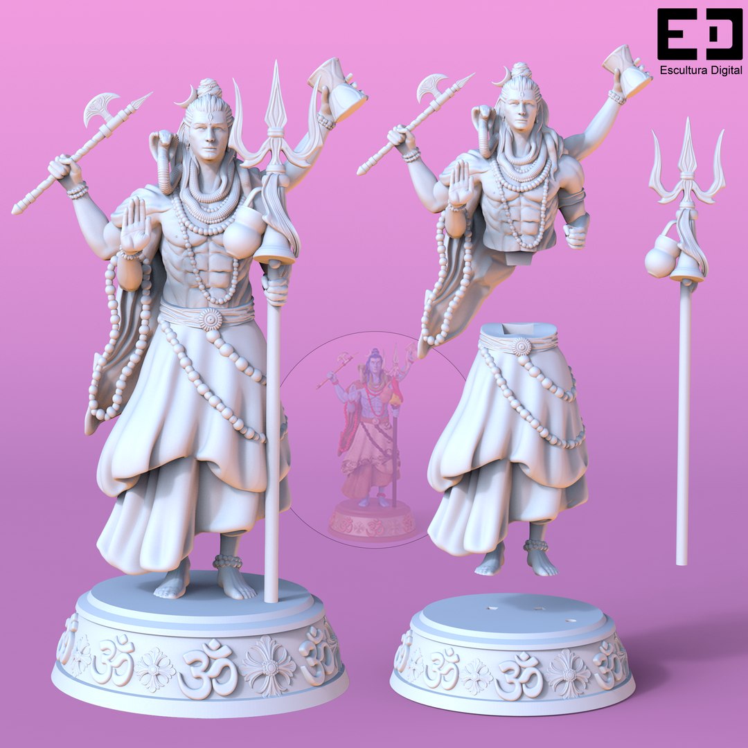 Lord Shiva 3D Model - TurboSquid 2355621