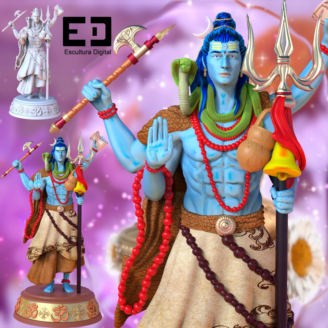 Lord Shiva 3D Model - TurboSquid 2355621