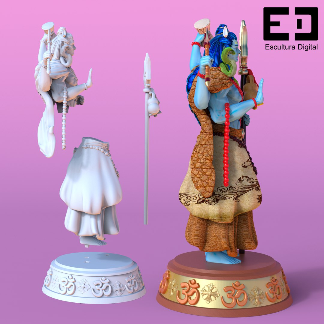 Lord Shiva 3D Model - TurboSquid 2355621