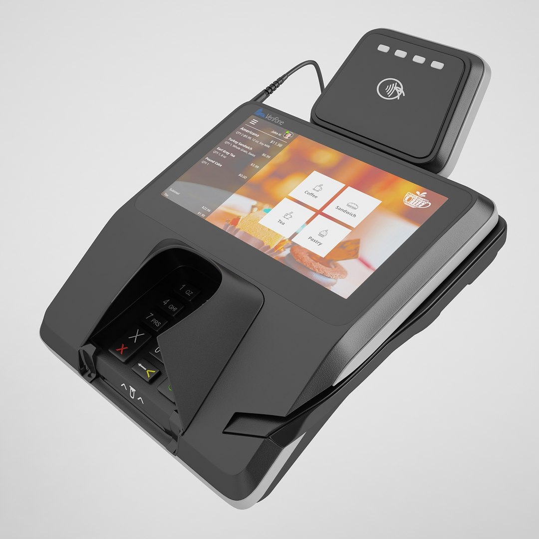 3D Credit Card Terminal - TurboSquid 1308909