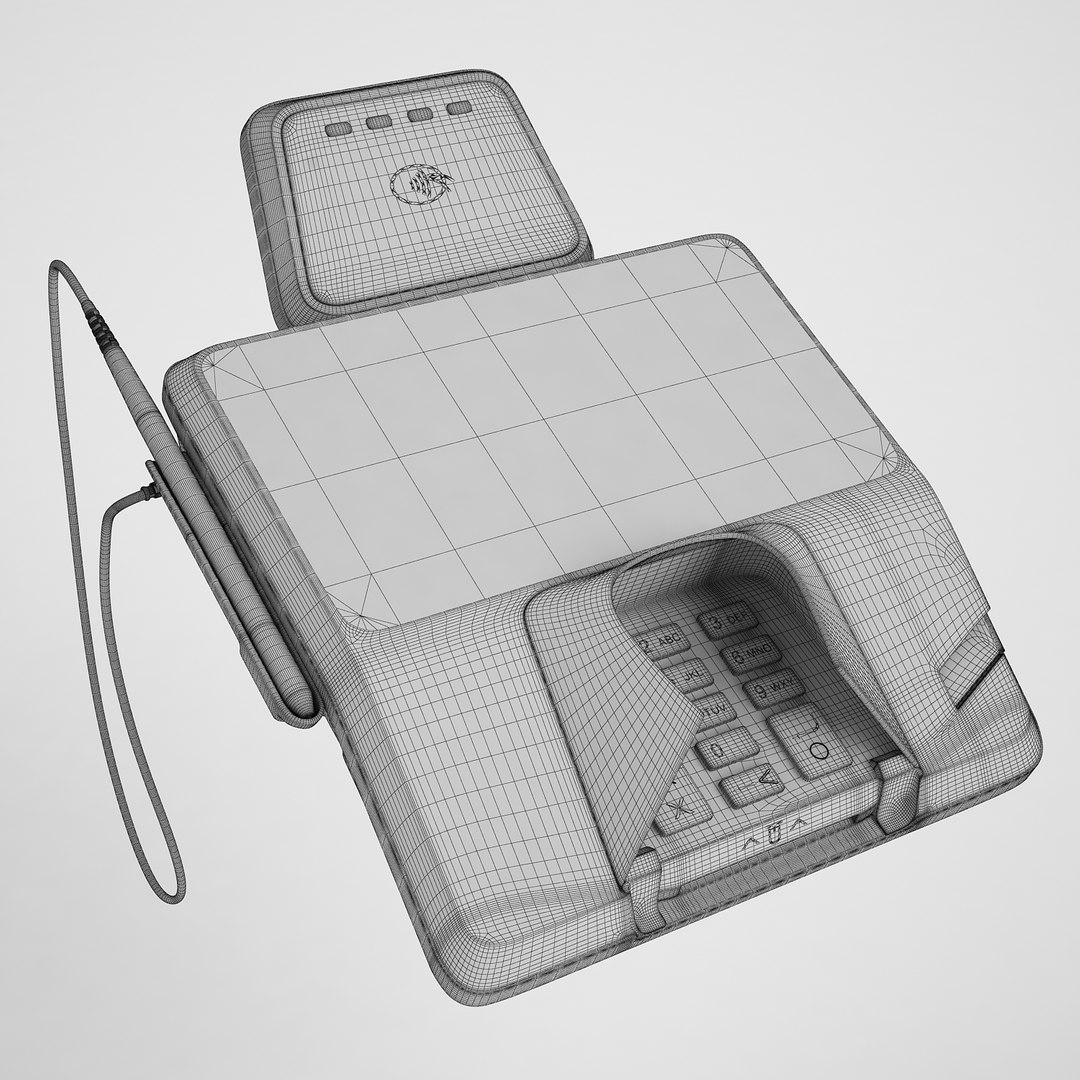 3D Credit Card Terminal - TurboSquid 1308909