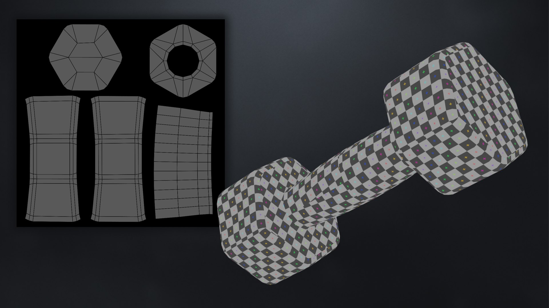 3D Fitness dumbbells 3 kg - TurboSquid 1791930