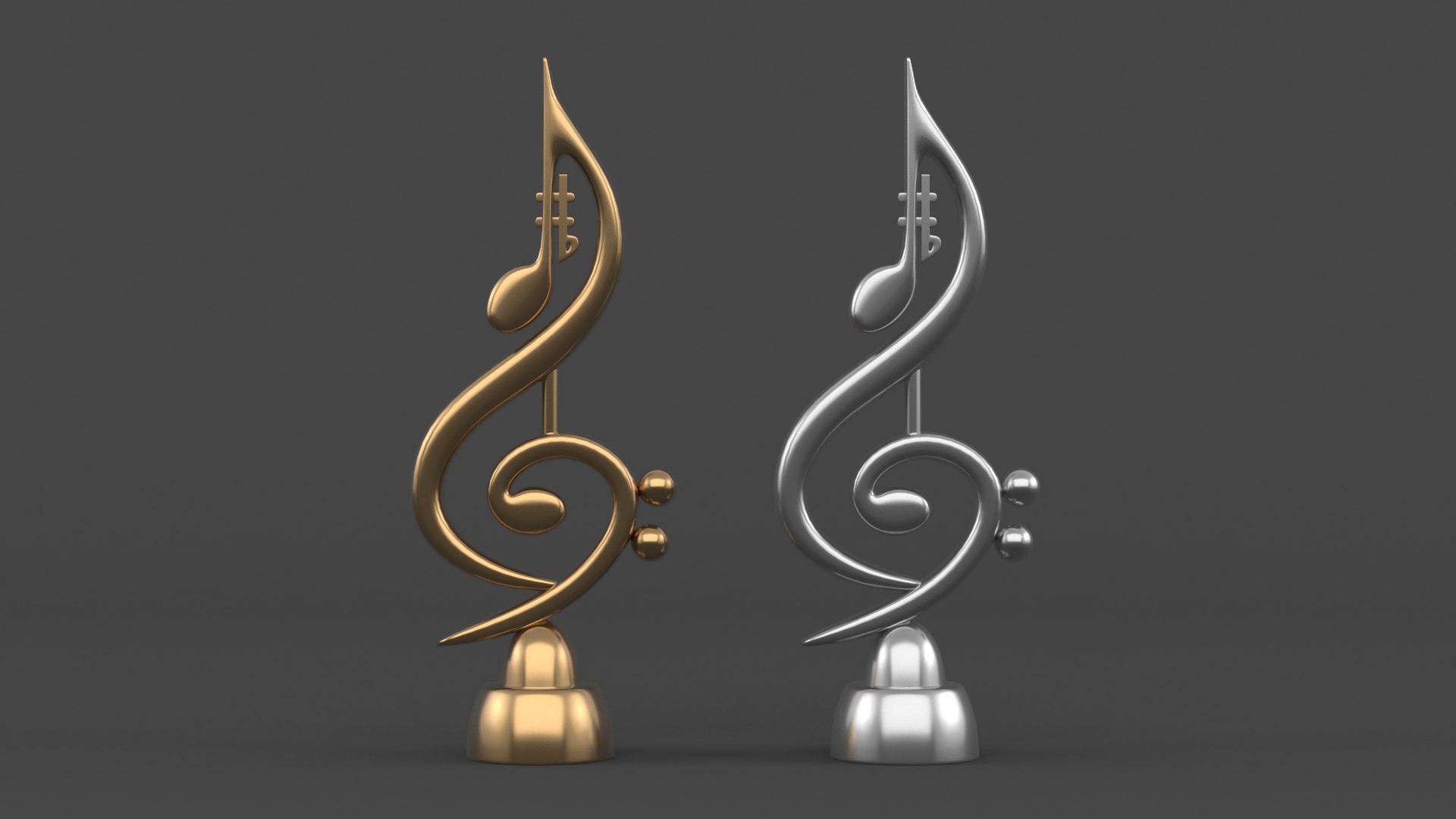 3D Music Notes - TurboSquid 2208893